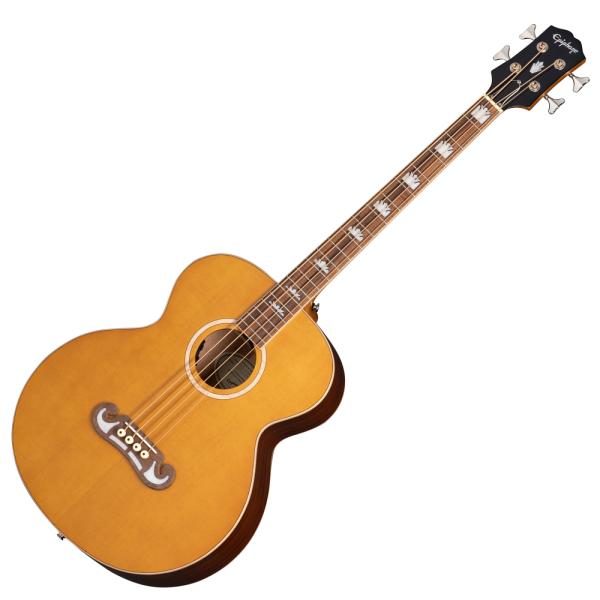 Epiphone エピフォン  El Capitan J-200 Studio Bass Aged Vintage Natural アコースティックベース※ご購入後、15日以内に必ず同梱されるユーザー登録カードに必要事項をご記入の上、ギブソ...