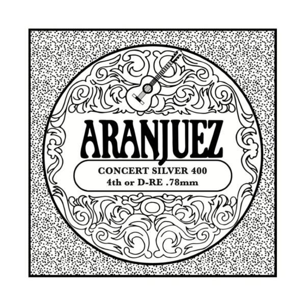ARANJUEZ アランフェス Concert Silver 404 4弦用 バラ弦 0.78mm クラシックギター弦 アランフェス弦は、ギター本来の音色を忠実に再現したいというギタリストのシンプルな発想より産まれました。1967年、スペイ...