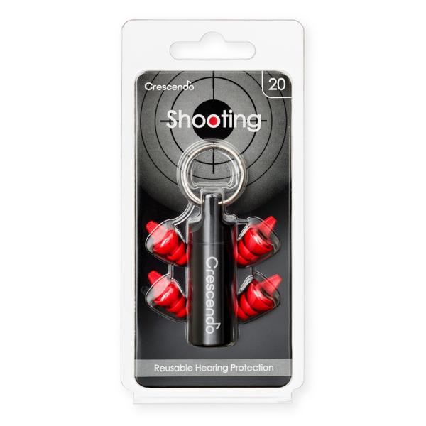 Crescendo クレッシェンド Shooting 20 シューティング イヤープロテクター 耳栓 シューティング音から耳を保護 イヤープラグ 軍用に開発され、NATOの兵士や法執行機関でも使用されているフィルターを搭載し、自動射撃や単発...