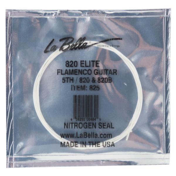 ラベラ 弦 La Bella 820 Elite Flamenco 5弦 フラメンコギター弦 バラ弦 シルバープレーテッド ギター 弦 バラ売り。豊かな音量、太い音色と歯切れの良さを兼ね備えたフラメンコの定番弦