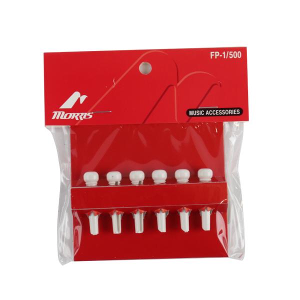 モーリス ギター ブリッジピン アコギ FP-1 White BRIDGE PIN アコースティックギター用 フォークピン 白 ギター 弦止めピン MORRIS。アコースティックギターの弦を確実に固定するプラスチックの弦止めピンです。  ・...