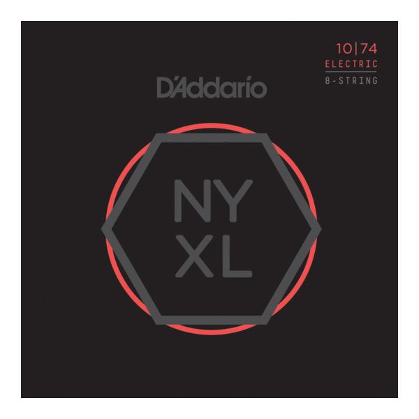 D'Addario ダダリオ NYXL1074 Nickel Wound 8-String Electric Guitar Strings Light Top / Heavy Bottom 8弦用エレキギター弦   NYXL D’Addar...