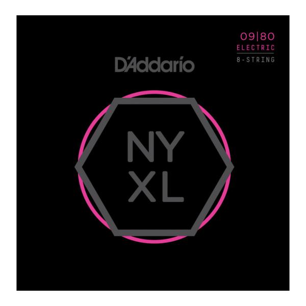 D'Addario ダダリオ NYXL0980 Nickel Wound 8-String Electric Guitar Strings Super Light 8弦用エレキギター弦  NYXL D’AddarioのNYXLギター弦は、こ...