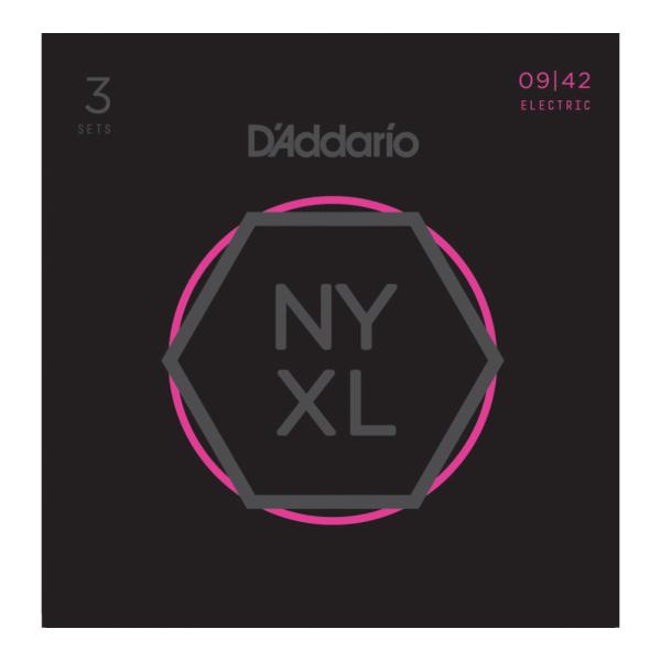 D'Addario ダダリオ NYXL0942-3P Nickel Wound Super Light エレキギター弦 3セットパック  Multi-Packs 3セット入りのパック弦です。それぞれのセット弦は個別に特殊ポリマーパックで密閉...