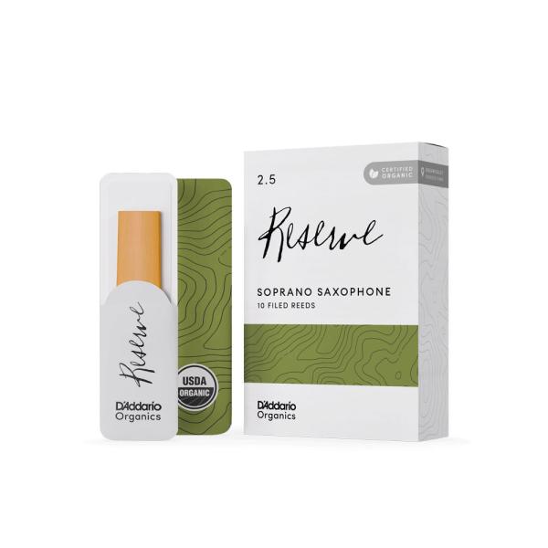 D'Addario Woodwinds ダダリオ ウッドウィンズ ソプラノサックス リード 10枚入り 硬さ：2.5 ダダリオ オーガニックス レゼルヴ ※商品の性質上、商品の返品・交換はお受け出来ません。 ※旧品番とリード自体には変更はあ...