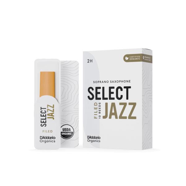 D'Addario Woodwinds ダダリオ ウッドウィンズ ソプラノサックス リード 10枚入り 硬さ：2H ファイルドカット ダダリオ オーガニックス セレクトジャズ ※商品の性質上、商品の返品・交換はお受け出来ません。 ※旧品番と...