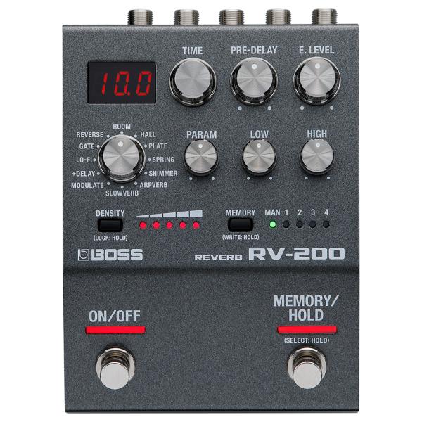 リバーブ エフェクター BOSS ボス RV-200 Reverb ギターエフェクター  BOSS ボス RV-200 Reverb ギターエフェクター リバーブ エフェクター   最高峰の音質と汎用性を備えたスマートなリバーブ・ペダル  ...