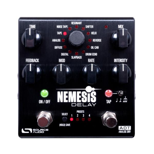 Source Audio ソースオーディオ SA260A Nemesis Delay ADT ディレイ アナログドライスルー ギターエフェクター  ピュアな原音はそのままにディレイ音が重ねられるよう新たに「アナログ・ドライ・スルー」が追装備...