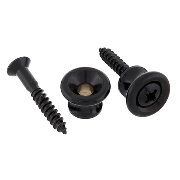 ALLPARTS オールパーツ AP-6695-003 Gibson Style Black Strap Buttons ストラップピン  ※ギターパーツの取り扱いには、相応の技術と知識が必要になります。自己責任にて取り扱い可能な方のみ、ご...