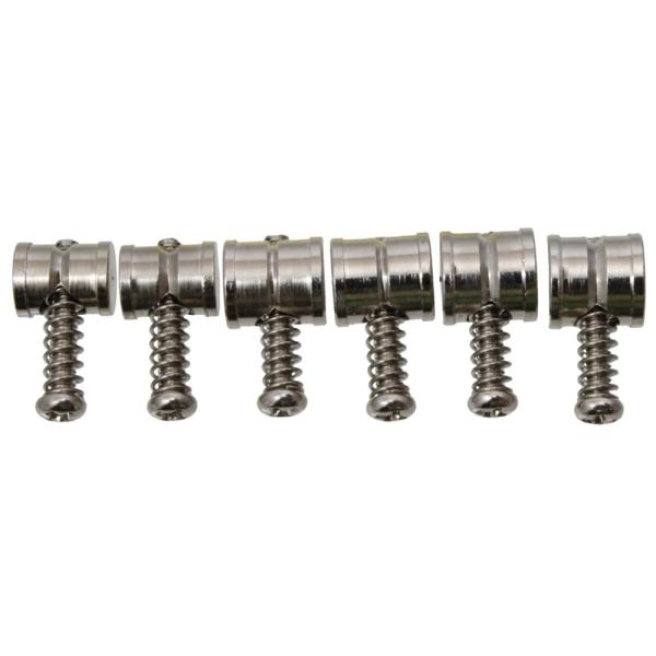 ALLPARTS オールパーツ BP-2146-001 Bridge Saddles For Mustang Set Of 6 ムスタング用ブリッジサドル 6個入り  ※ギターパーツの取り扱いには、相応の技術と知識が必要になります。自己責任...