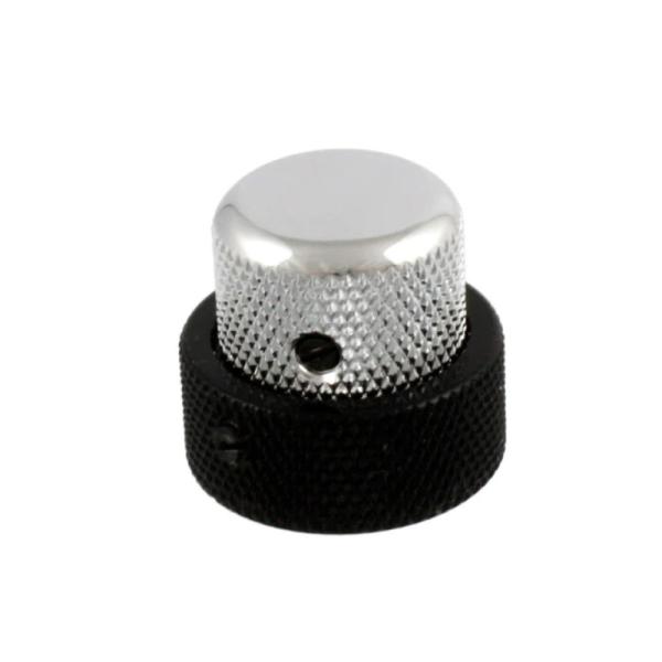オールパーツ ギターパーツ ノブ MK-3338-000 Black And Chrome Concentric Knob スタックノブ ALLPARTS。※ギターパーツの取り扱いには、相応の技術と知識が必要になります。自己責任にて取り扱い...