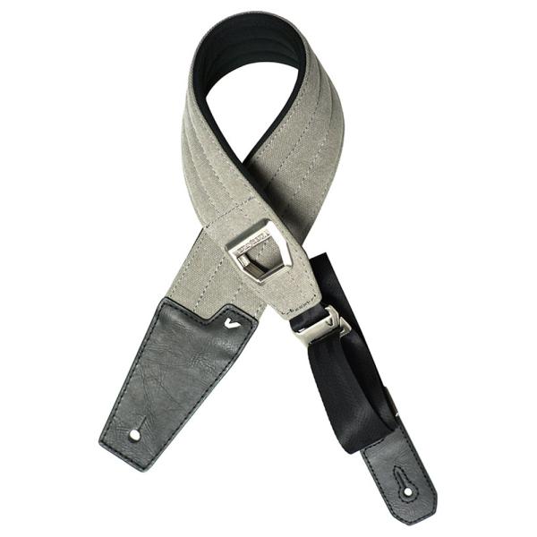 Gruv Gear グルーブギア FABRK Strap GRY Extra Long ネオプレン ギターストラップ   デザイン性と機能性を備えたギターストラップ  シックなデザインの生地と金具、ストラップエンドにはフェイクレザーを使用。...