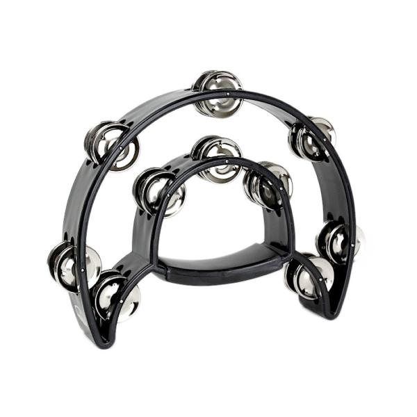 タンバリン 楽器  キクタニ KIKUTANI PW-2 Black 半月型タンバリン。ストリートライブやカラオケなどで活躍するパワフルなサウンドが特徴のカラータンバリンPW-2。20組のジングルがアコギの音にも負けないサウンドを響かせます...