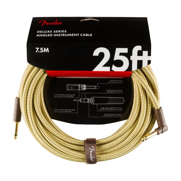 Fender フェンダー Deluxe Series Instrument Cable SL 25ft Tweed ギターケーブル ギターシールド  Fender Deluxe Series楽器用ケーブルは、最高品位の材と編組シールディング...