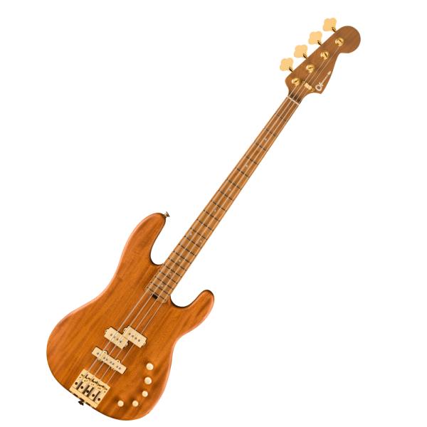 Charvel シャーベル Pro-Mod San Dimas Bass PJ IV MAH Natural Mahogany エレキベース  ハイポジションへのアクセスを高める深めのカッタウェイを施したマホガニーボディは、1970年代後期...