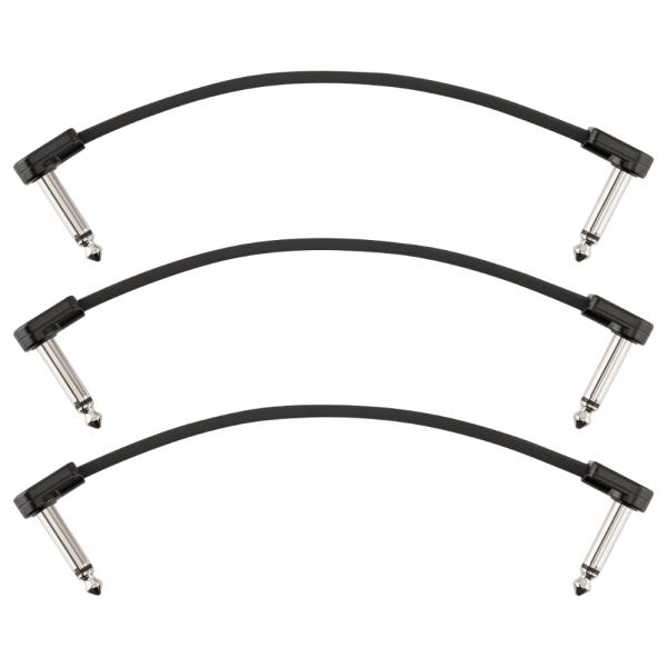 Fender フェンダー Blockchain 6インチ Patch Cable LL 15cm ギターケーブル 3本セット  カスタム設計のパッチケーブルコレクションであるFender Blockchainパッチケーブルは、所有のエフェク...