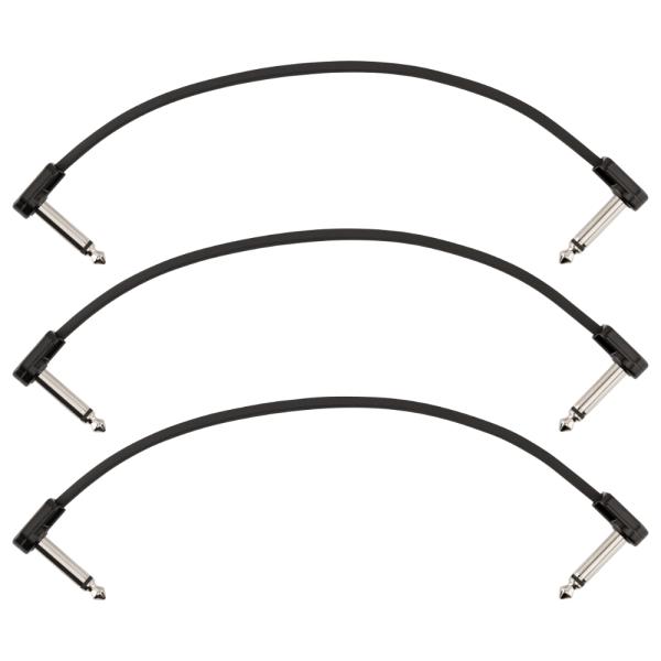 Fender フェンダー Blockchain 8インチ Patch Cable LL 20cm ギターケーブル 3本セット  カスタム設計のパッチケーブルコレクションであるFender Blockchainパッチケーブルは、所有のエフェク...