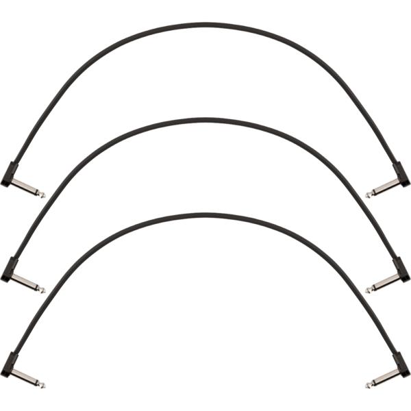 Fender フェンダー Blockchain 16インチ Patch Cable 3-Pack Angle/Angle パッチケーブル 3本セット  カスタム設計のパッチケーブルコレクションであるFender Blockchainパッチケ...