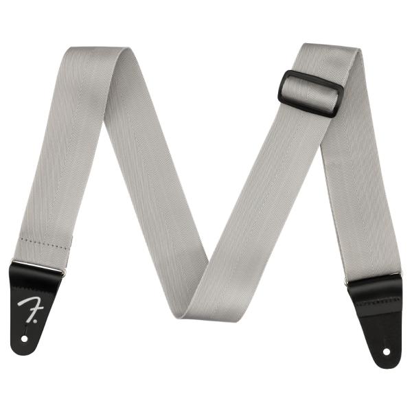 Fender フェンダー Polypro Strap Gray グレー ギターストラップ  ポリプロピレン製のPolypro Strapは軽量で耐久性に優れ、長時間の演奏にも快適です。 太めの\”F"ロゴ入りレザーコーンエンドが特徴のPol...