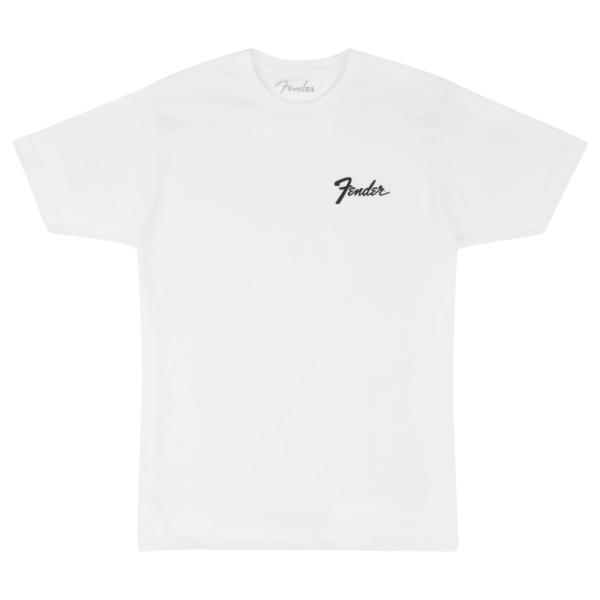 Fender フェンダー Transition Logo Tee White XXLサイズ Tシャツ  クラシックロック、過去のヴィンテージロゴ、アイコニックなブランドのファンであろうと、Transition Logo Teeはあなたのパー...