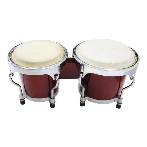 HOSCO ホスコ JBG-001R ミニボンゴ レッド パーカッション  JBG-001Rミニボンゴは、足で挟んで持ったり、テーブルなどに置いたりして両手で叩いてリズムを作るパーカッションです。本皮を使用していて、ナシュラルな音がします。...