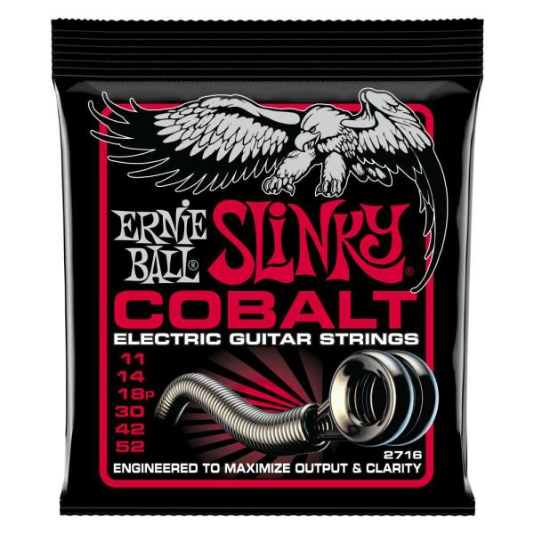 ERNIE BALL 2716 Cobalt BURLY Slinky エレキギター弦 11-52 アーニーボール コバルトバーリースリンキー  世界で初めてアーニーボールが完成させたコバルト・ストリングスは、従来のニッケル合金よりも高い磁...