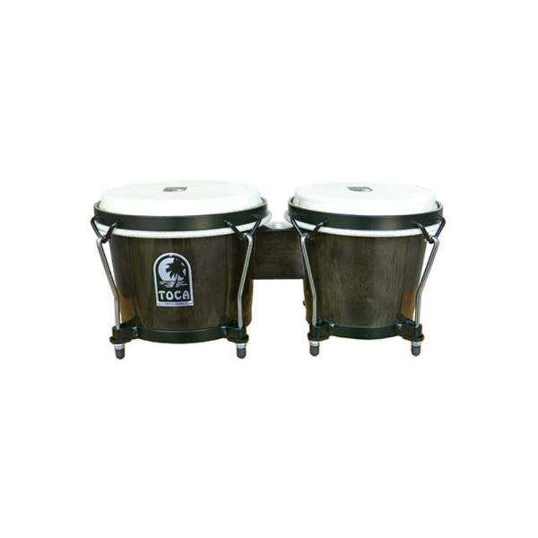 TOCA トカ 2100TB Synergy 6+6-3/4インチ Bongos Transparent Black ボンゴ トランスペアレントブラック  【SYNERGY WOOD BONGOS】 コストパフォーマンスに優れたエントリーク...