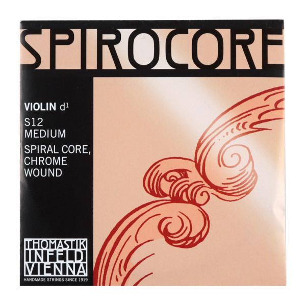 Thomastik Infeld Spirocore S12 D線 スパイラルコア / クロム バイオリン弦  スピロコア  伸縮性に優れバランスのとれた音色。 反応がよく様々な奏法にも対応している。  D線 スパイラルコア / クロム 4...