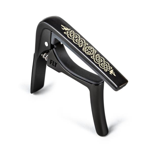 JIM DUNLOP ジムダンロップ 63CBKC TRIGGER FLY CAPO Celtic Knot Edition Curved BLACK ギターカポ カポタスト  トリガー・フライ・カポにケルティック柄の特別仕様が登場。  ト...