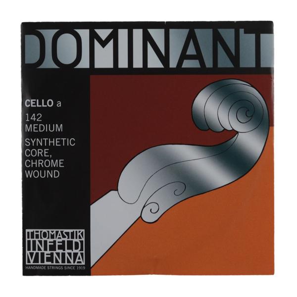 Thomastik Infeld Dominant 142 ドミナント A線 クロム チェロ弦  ドミナント  倍音が豊かで柔らかな音色。  A線 クロム 4/4サイズ用