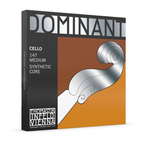 Thomastik Infeld Dominant 144 ドミナント G線 クロム チェロ弦  ※商品画像はサンプルになります。詳しくは商品説明をご参照下さい。  ドミナント  倍音が豊かで柔らかな音色。  G線 クロム 4/4サイズ用