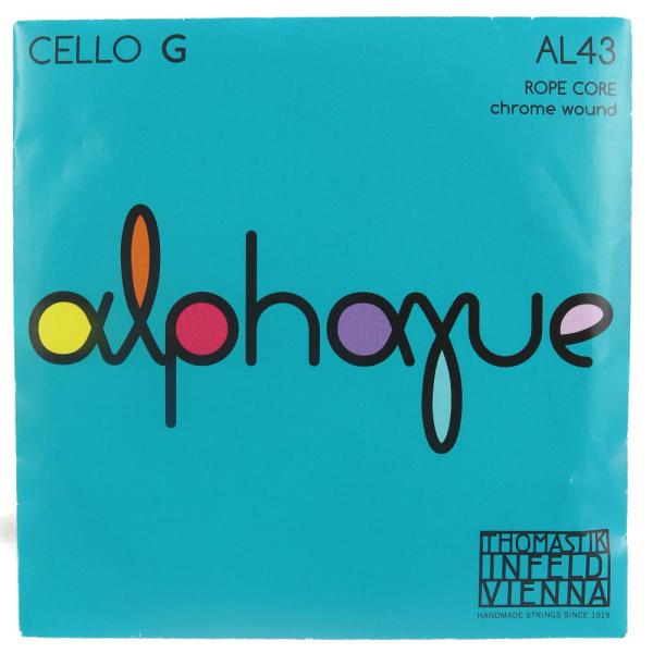 Thomastik Infeld Alphayue AL43 アルファイユ G線 クロム チェロ弦  アルファイユ   音に幅があり暖かな音色。  G線 クロム 4/4サイズ用