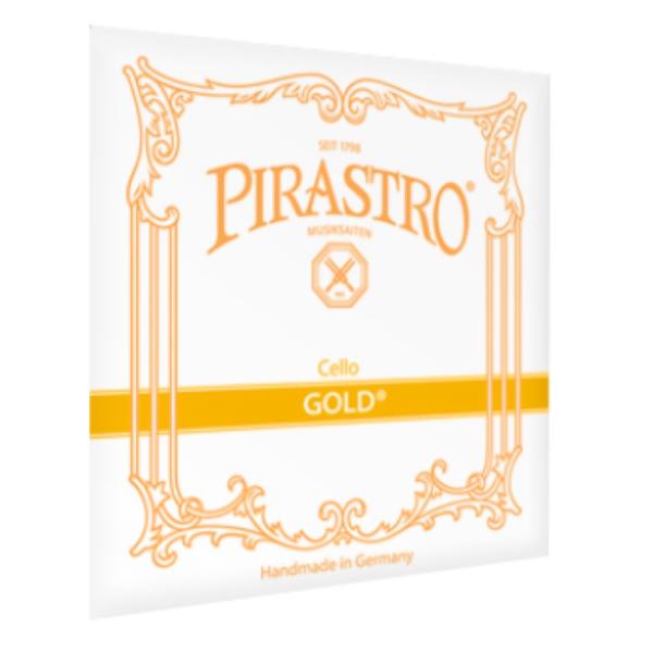 PIRASTRO ピラストロ チェロ弦 Gold ゴールド 235300 G線 ガット/シルバー  ※商品画像はサンプルになります。詳しくは商品説明をご参照下さい。  ・ガットらしい暖かな音色。  G線 ガット/シルバー 4/4サイズ用