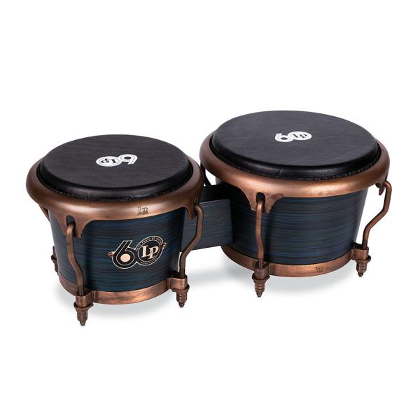 LP LP200XF-60 60th Anniversary Bongos ボンゴ  60周年コンガとベストマッチングの7 1/4インチと8 1/2インチのボンゴ。 コンガ同様、手塗りのロースト・ヘーゼル・フィニッシュと、酸化したようなルッ...