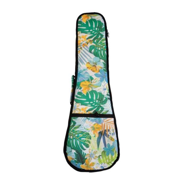 ウクレレケース キワヤ ソプラノ用 KIWAYA NO.40-S FGR フラワーG ソプラノウクレレケース ロングネック対応  明るい色からシックな色まで、お好みに合わせてお選びいただけるカラーバリエーションが豊富なボタニカル柄シリーズの...