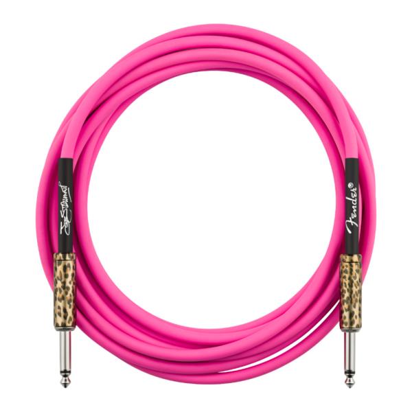 Fender フェンダー Joe Strummer 13ft Instrument Cable Pink Leopard 4m ギターケーブル シールドケーブル  パンクロックの象徴、ミュージシャン、そして作曲家でもあるジョー・ストラマーは...