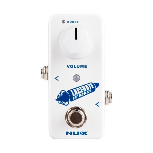 NUX ニューエックス NFB-2 Lacerate ブースター ギターエフェクター  デュアルFET回路を採用したブーストペダル。 内部昇圧し18Vにする事で、より広いダイナミックレンジが得られます。さらに、2つのブーストモードと2つのバ...