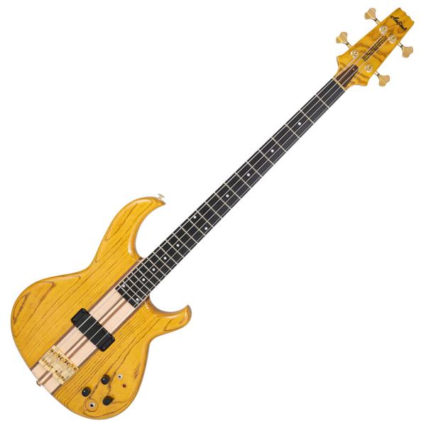 AriaProII アリアプロII SB-1000 OAK エレキベース  メイプル+ウォルナット7プライのスルーネック、独自のB.B.サーキットに加え、「スーパーバランスドボディ」を再現。ボディエンドからカッタウェイ側へ向かいボディ厚を薄...