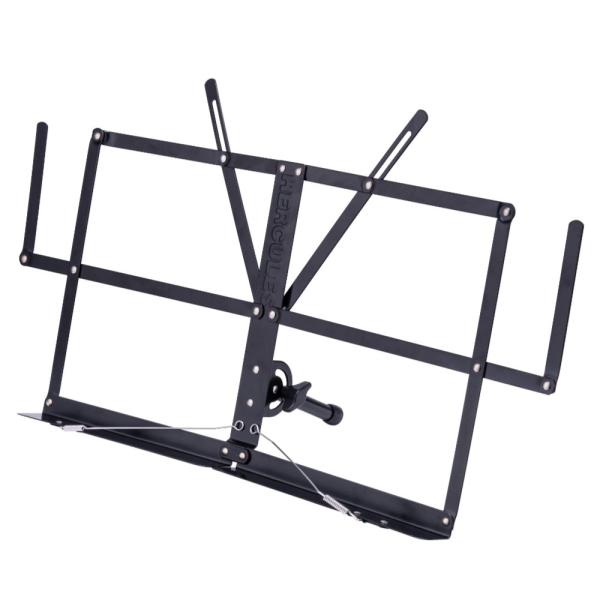 HERCULES ハーキュレス BS010BB デスクトップ譜面台 卓上譜面台  卓上用に特化したデザインの譜面台「BS010BB」は、平らなスペースさえあれば、あらゆる場所で簡単にセットアップできます。 4つのページリテイナーで楽譜や本が...