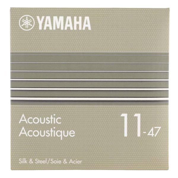 YAMAHA ヤマハ GSA11C Compound Light 011-047 Silk ＆ Steel アコースティックギター弦  シルク＆スティール アコースティックギター弦 - コンパウンドライトゲージ  ■ テンションが柔らかく押...