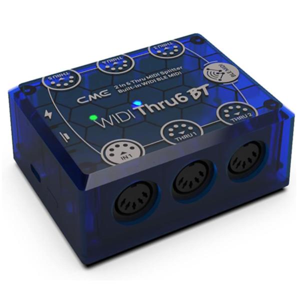 CME WIDI Thru6 BT MIDIスルー/スプリッターボックス  【有線も無線も、あらゆるMIDIデバイスをこれ1台で】 Bluetooth MIDI を備えた2イン6アウト MIDI スルー/スプリット機能をもつWIDI Thr...