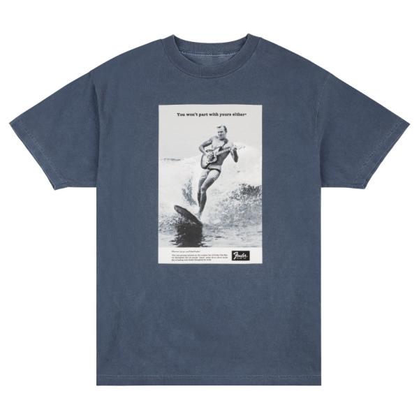 Fender フェンダー Vintage Ad Surfer Tee Ocean XXLサイズ Tシャツ 半袖  1960年に展開されたフェンダーの"You won't part with yours either"キャンペーンは、フェンダ...