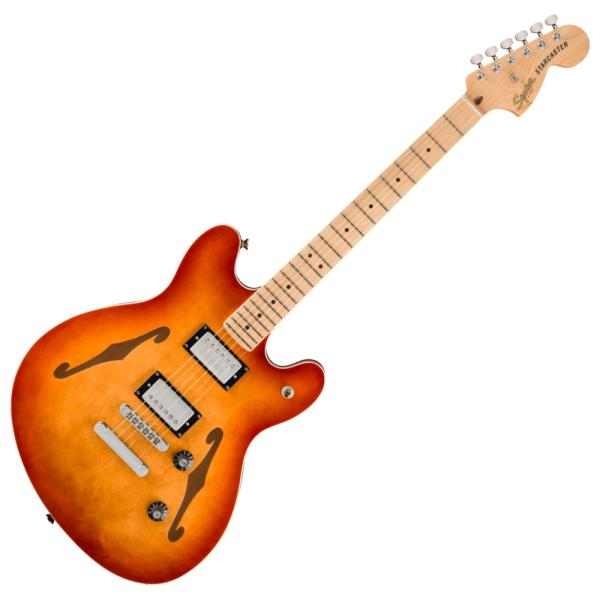 Squier スクワイヤー スクワイア Affinity Series Starcaster Deluxe Maple Fingerboard Sienna Sunburst エレキギター  Starcasterは70年代に登場したギターで...