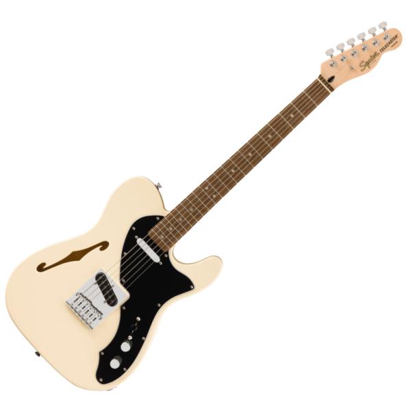 Squier スクワイヤー スクワイア Affinity Series Telecaster Thinline Laurel Fingerboard Black Pickguard Olympic White エレキギター  Squier ...