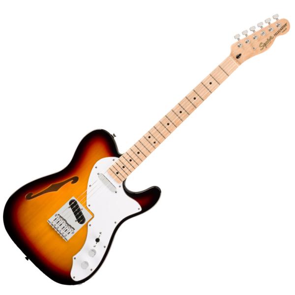 Squier スクワイヤー スクワイア Affinity Series Telecaster Thinline Maple Fingerboard White Pickguard 3-Color Sunburst エレキギター  Squie...