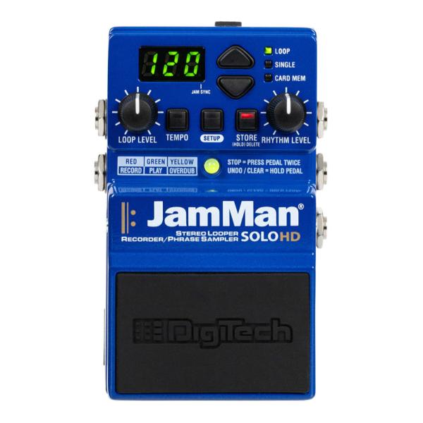 DIGITECH デジテック JamMan Solo HD ステレオルーパー フレーズサンプラー ギターエフェクター  JamMan Solo HDは、最大200個のループ（合計録音時間35分）を本体内部メモリーに保存することができるステレ...