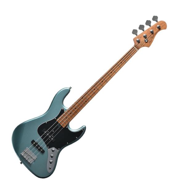 BACCHUS バッカス WJB-1DX RSM/M IBM エレキベース  Bacchusの定番「WOODLINE」直系、抱えやすいスリムボディ採用。  ●ローステッドメイプル： 高温の加熱処理を加えたローステッドメイプルネックは反り辛く...