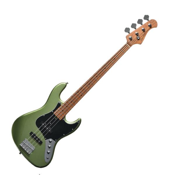 BACCHUS バッカス WJB-1DX RSM/M FGRM エレキベース  Bacchusの定番「WOODLINE」直系、抱えやすいスリムボディ採用。  ●ローステッドメイプル： 高温の加熱処理を加えたローステッドメイプルネックは反り辛...