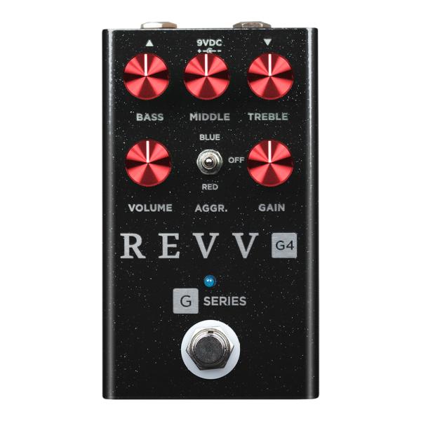 REVV Amplification レヴ アンプリフィケーション G4 Black Sparkle ギターエフェクター  カナダのハイエンドなアンプ＆エフェクター・ブランドのレヴ・アンプリフィケーションより、ディストーション・ペダルのG4...