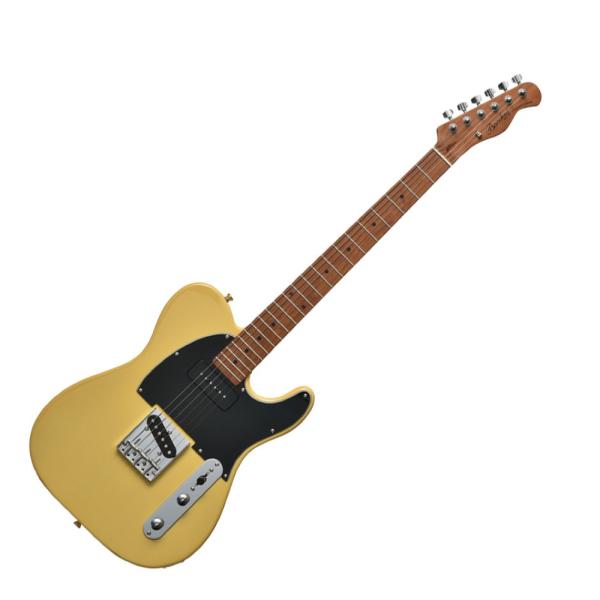 ●ローステッドメイプル＆P-90タイプPU搭載： ネックと指板にローステッドメイプルを使用し、フロントPUにP-90タイプを搭載したBTE-2-RSM/M。  伝統的なTLタイプのギターは2シングルピックアップで、シャープなサウンドが特徴で...